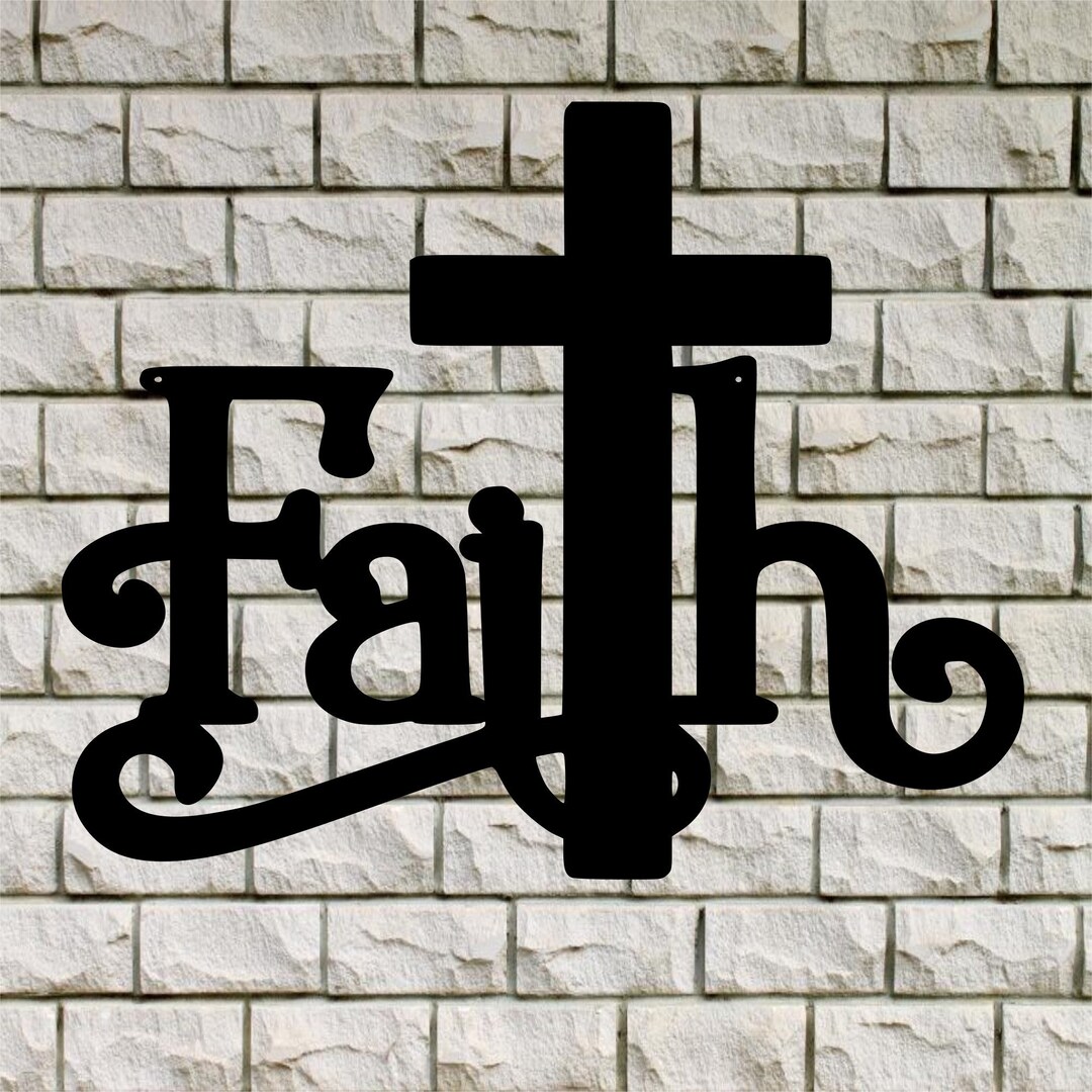 Faith, Religion, Metal Sign, Personalized Gift, Housewarming Gift ...