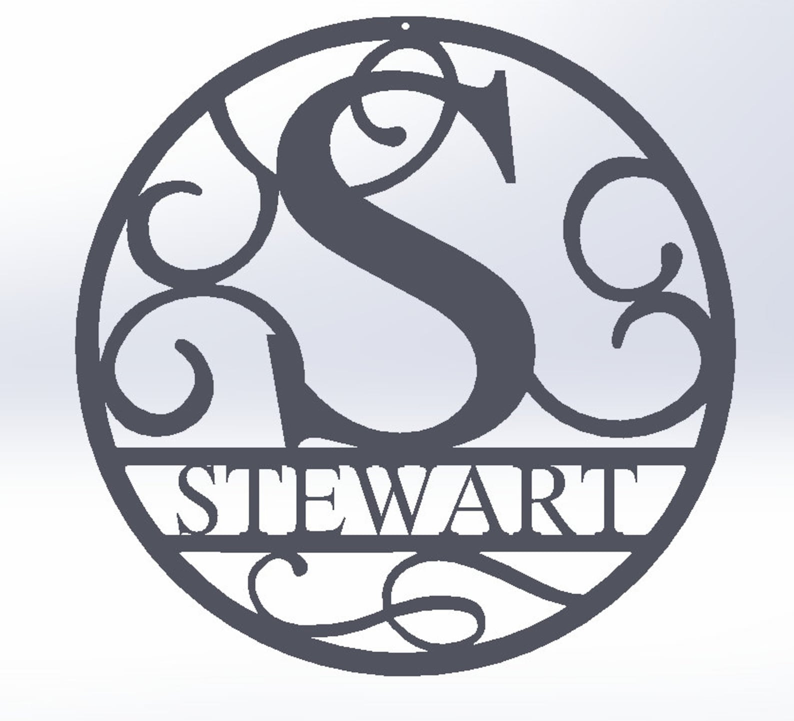 Monogram Metal Sign Personalized Gift Wedding Gift - Etsy