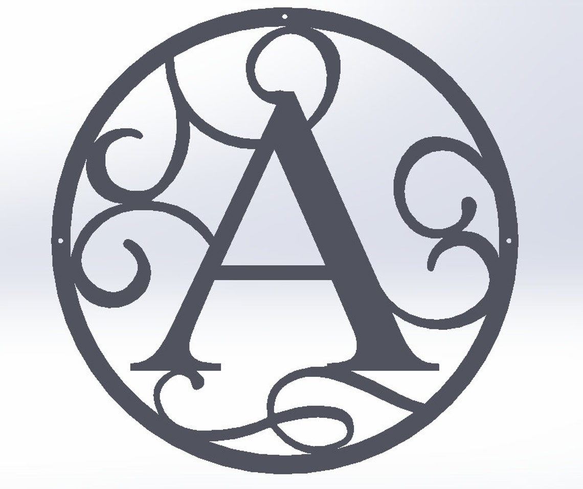 Monogram Metal Sign Personalized Gift Wedding Gift | Etsy