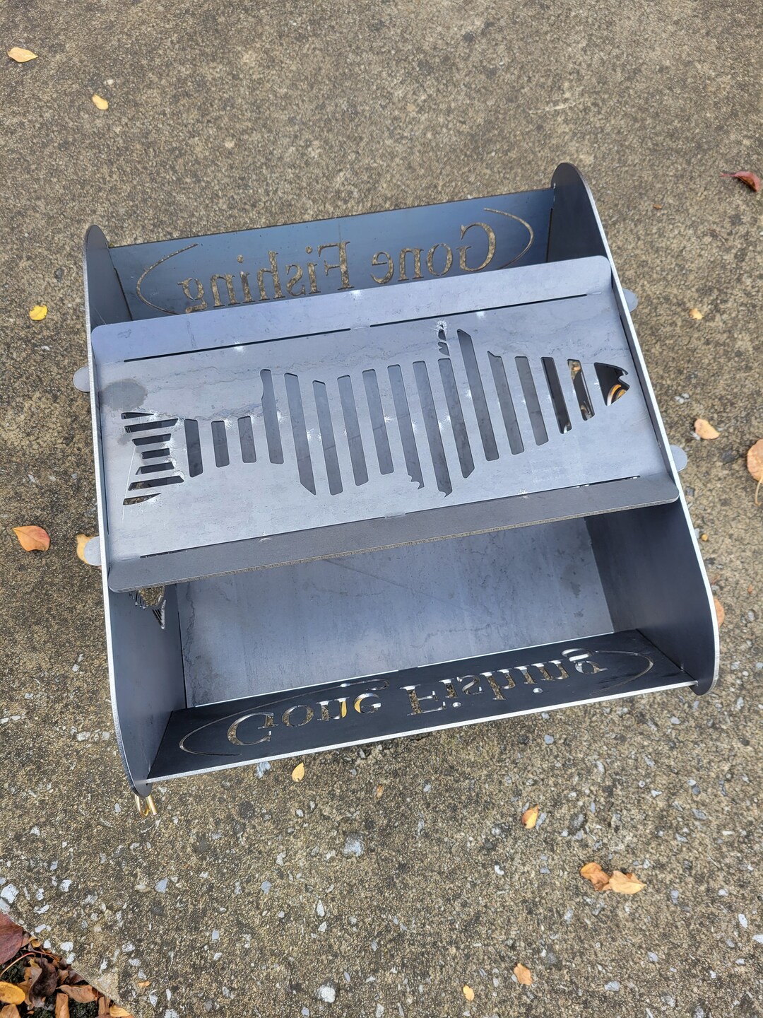 Portable, Camping, Metal, Collapsible, Campfire, Fire Pit, Grill, Camp ...