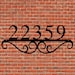 Personalized Scroll Address Sign, Metal House Number, Weatherproof - Etsy