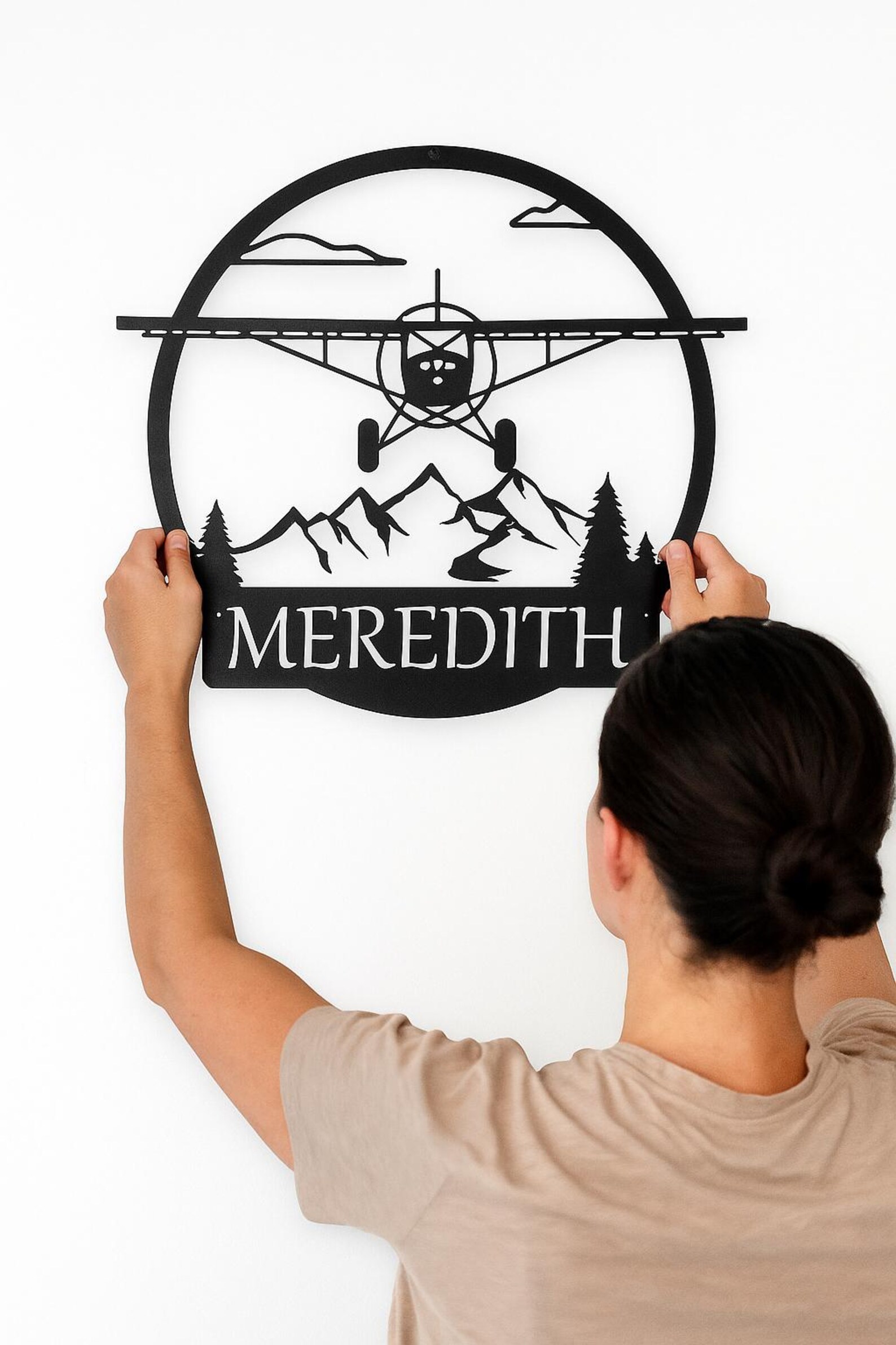 Personalized Airplane Metal Sign, Aviation Decor, Pilot Gift - Etsy
