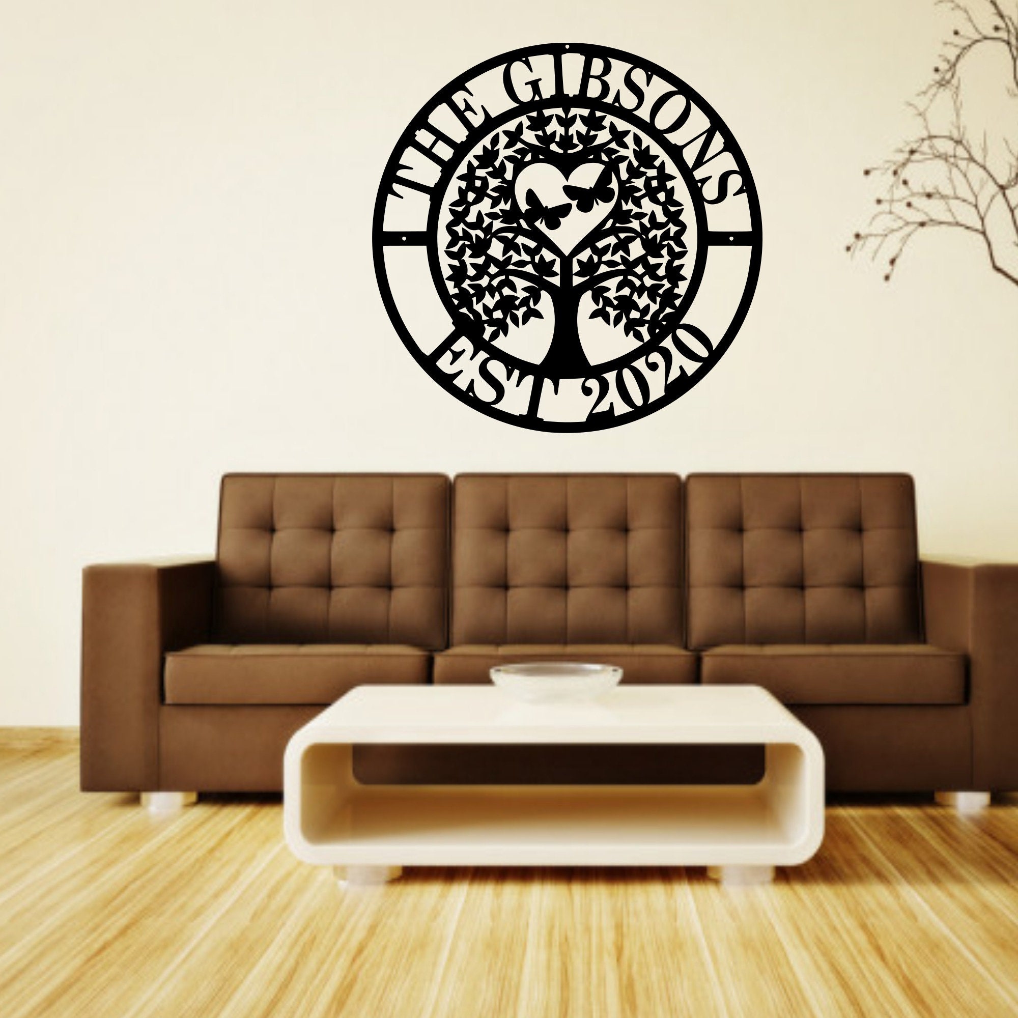 Butterfly Heart Tree of Life, Personalized, Wall Decor - Etsy