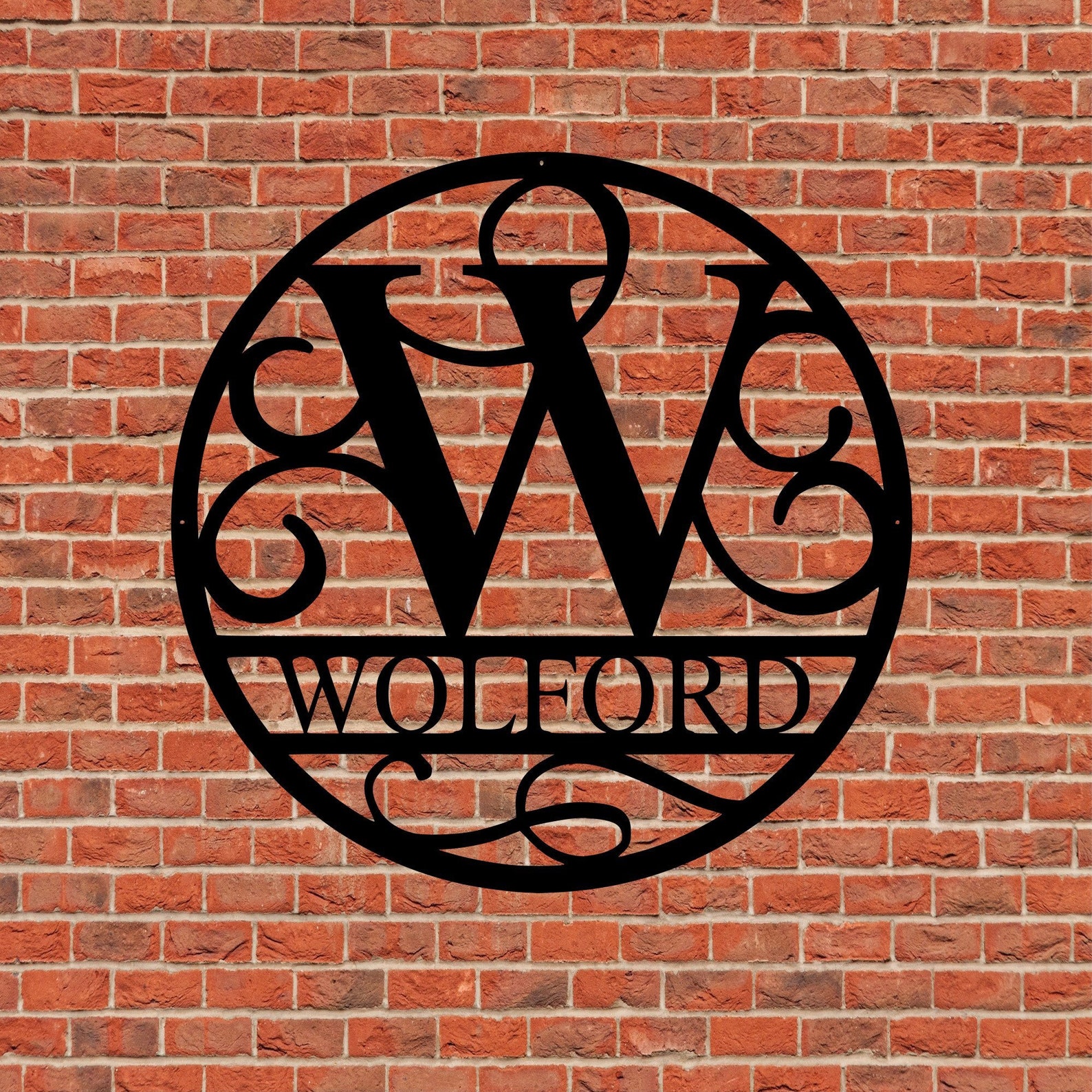 Monogram Metal Sign Personalized Gift Wedding Gift - Etsy