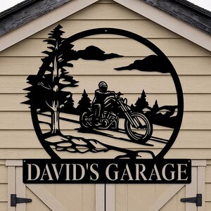 Motorcycle Monogram | Personalized Biker Gift | Custom Man Cave or ...