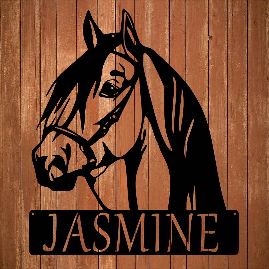 Monogram, Horse, Equestrian, Barn Sign, Metal, Personalized, Wedding ...