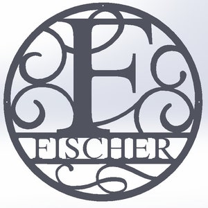 Monogram, Metal Sign, Personalized Gift, Wedding Gift, Housewarming ...