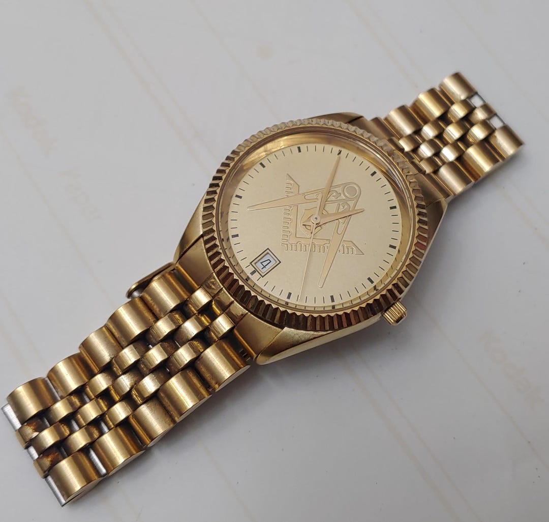 Vintage 1990s Eta 955114 Quartz Mens Watch Masonic Dial - Etsy