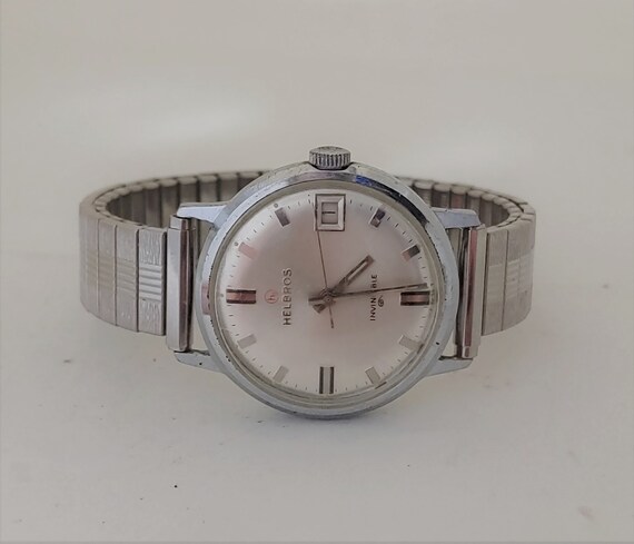 Vintage HELBROS Invincible Manual Wind Men's Watch - Gem