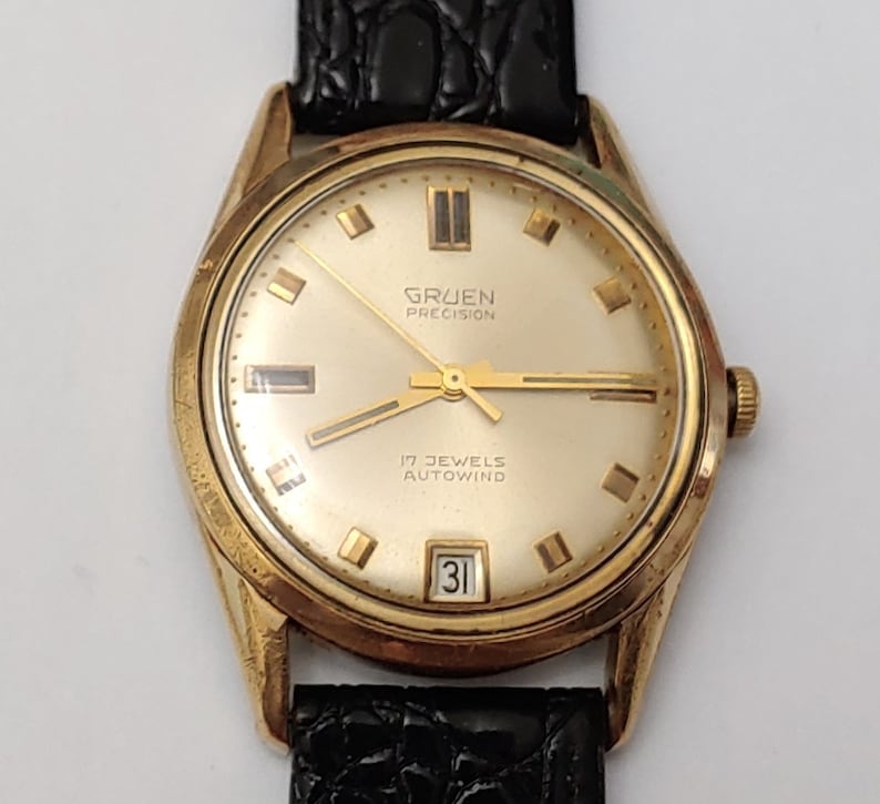 Vintage 1960's Gruen Precision Autowind Men's Watch - Etsy