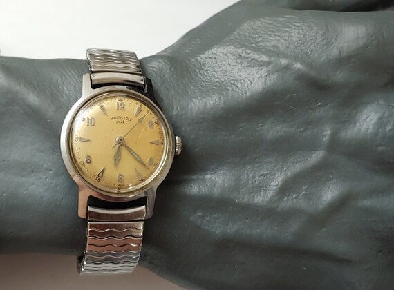Vintage 1953 Hamilton Croydon Salmon Dial Cld Men's … - Gem