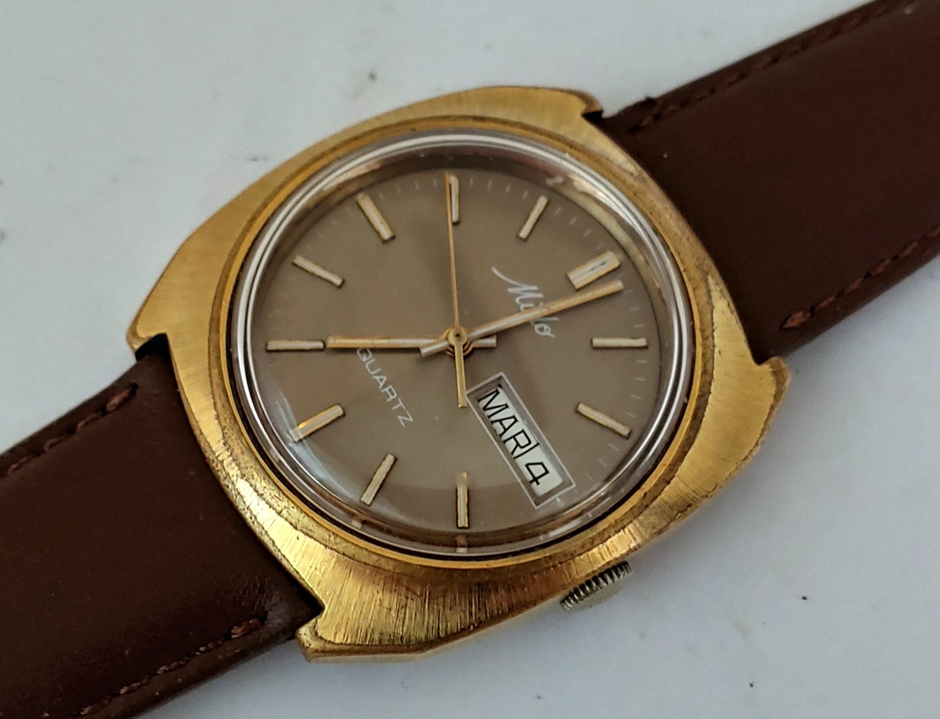 RARE Vintage 1970's Mido Quartz Men's Watch - Etsy