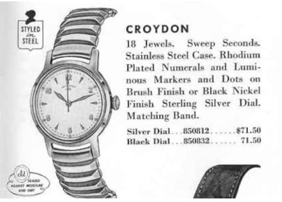 Vintage 1953 Hamilton Croydon Salmon Dial Cld Men's … - Gem