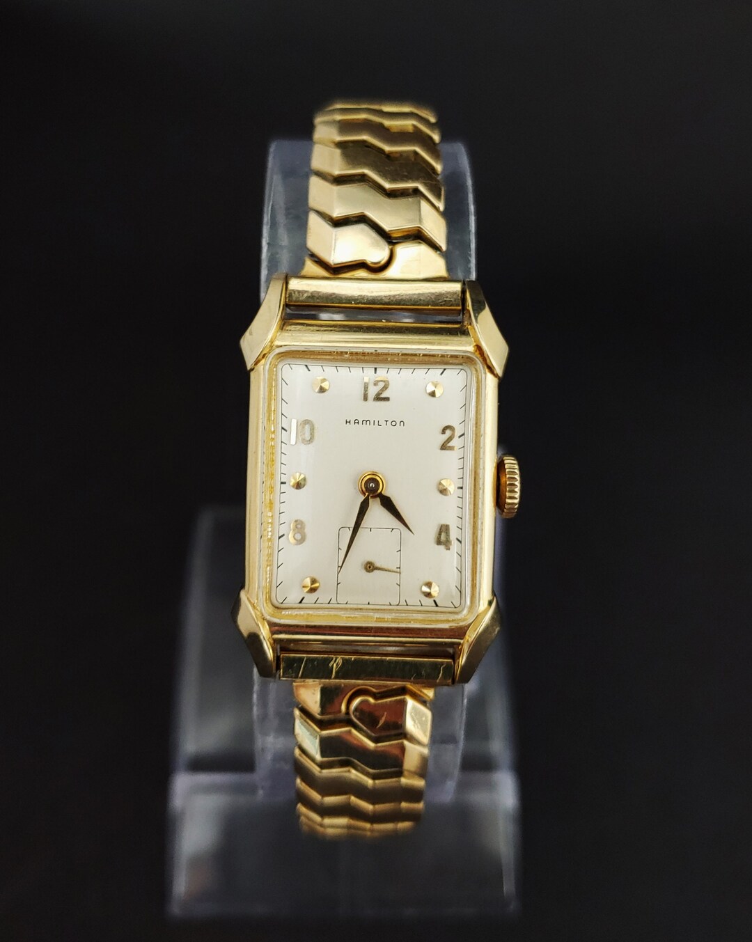 Vintage 1948 Hamilton Milton 14k Gold Filled Wind up Men's Watch ...