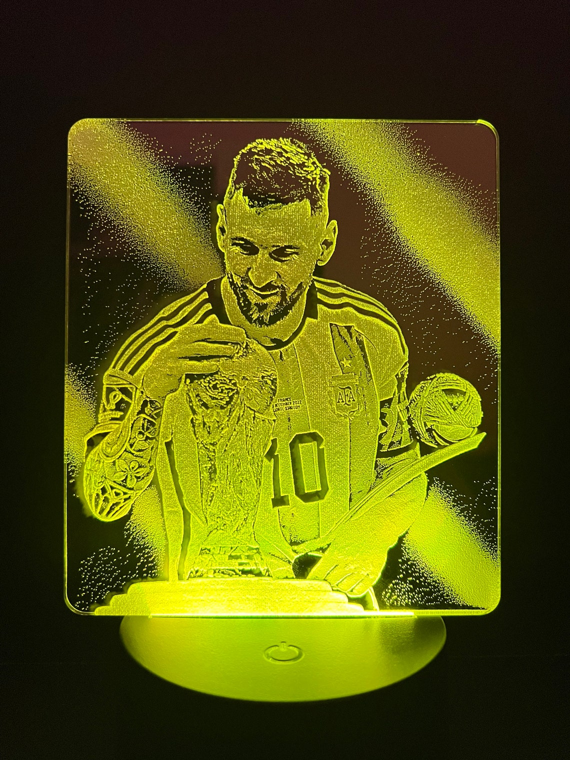 Messi | Argentina | World Cup 2022 | Qatar | Soccer | LED | Lamp - Etsy