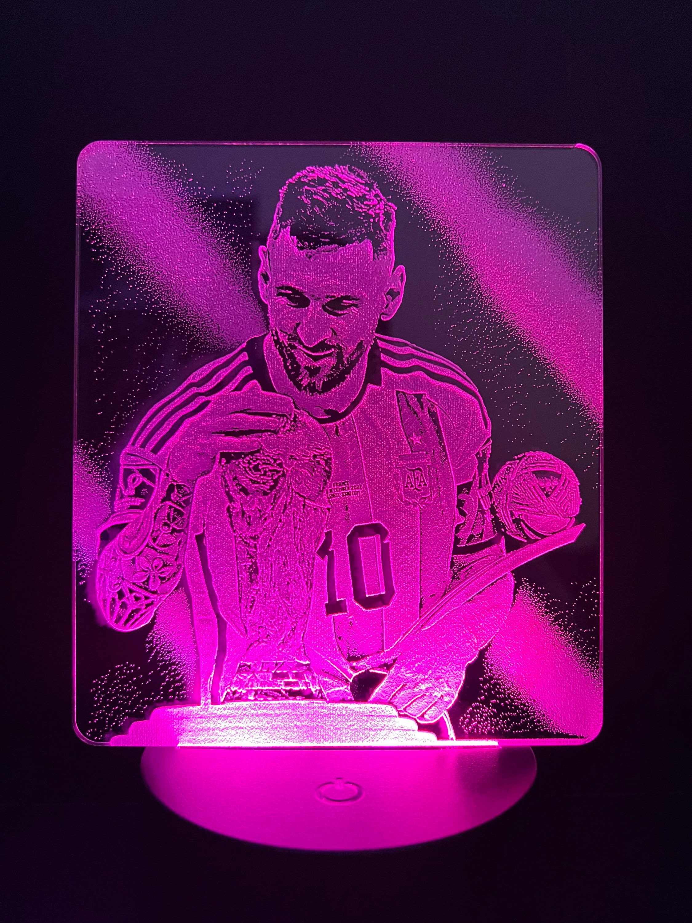 Messi | Argentina | World Cup 2022 | Qatar | Soccer | LED | Lamp - Etsy