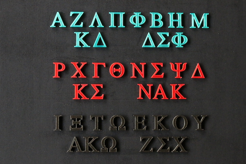 3D Printed Greek Letters Sorority Fraternity 1.5in-3.0in - Etsy