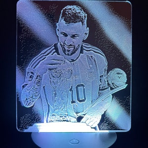 Messi | Argentina | World Cup 2022 | Qatar | Soccer | LED | Lamp - Etsy