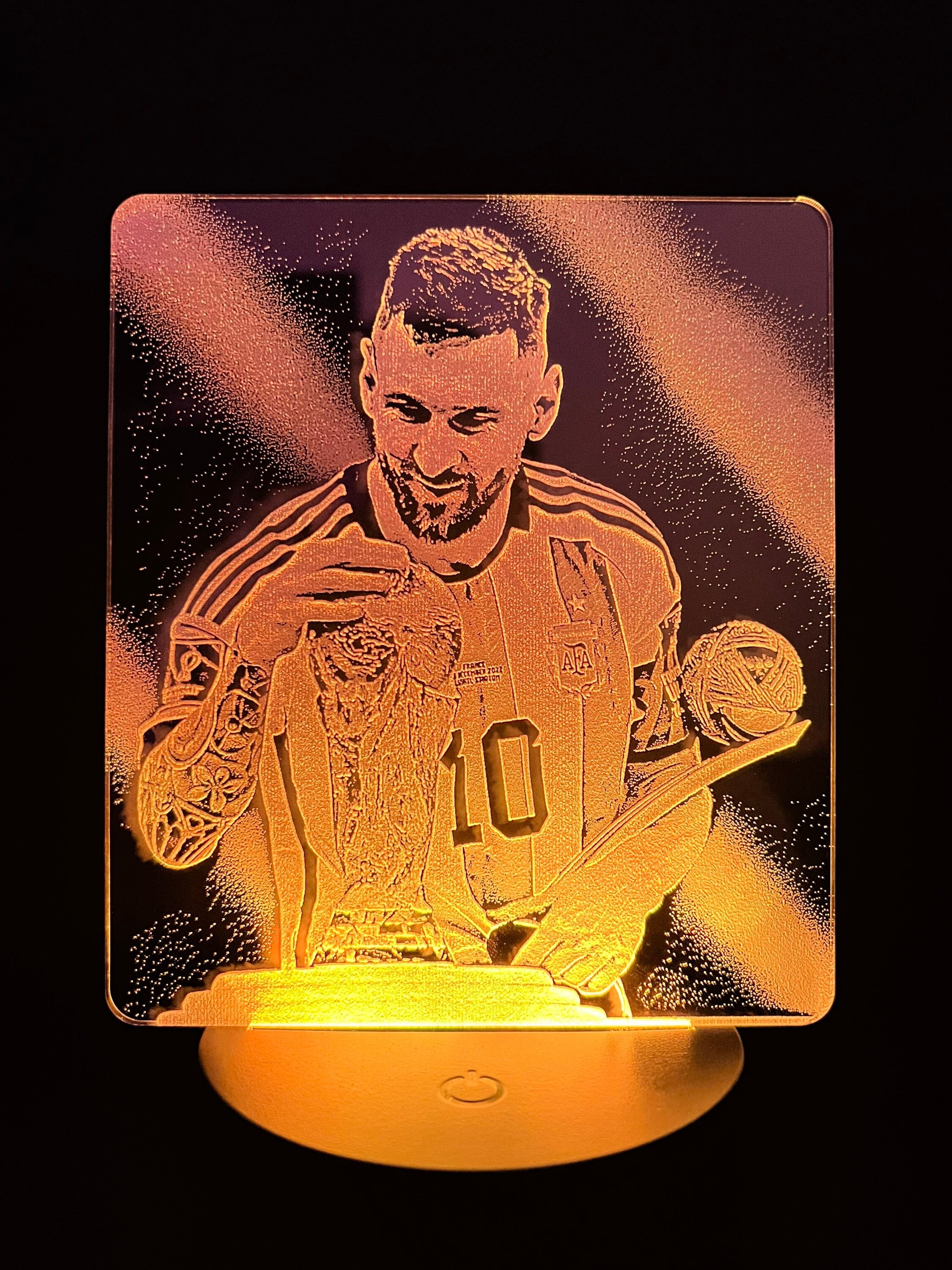 Messi | Argentina | World Cup 2022 | Qatar | Soccer | LED | Lamp - Etsy