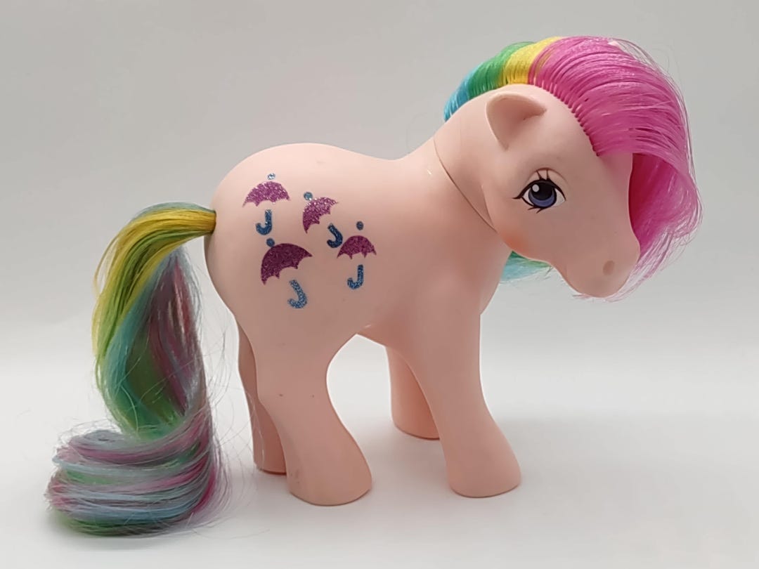 My Little Pony Vintage G1 Parasol (rainbow Pony) 378-10 - Etsy
