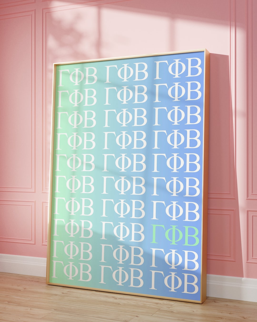 Gamma Phi Beta Preppy Wall Art - Etsy