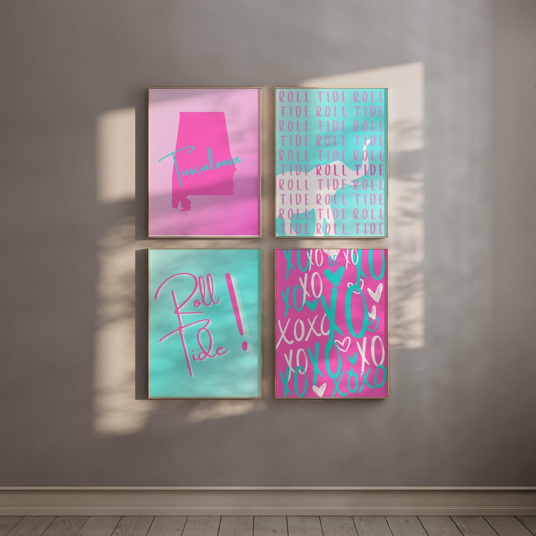 Alabama Pink Digital Prints - Etsy