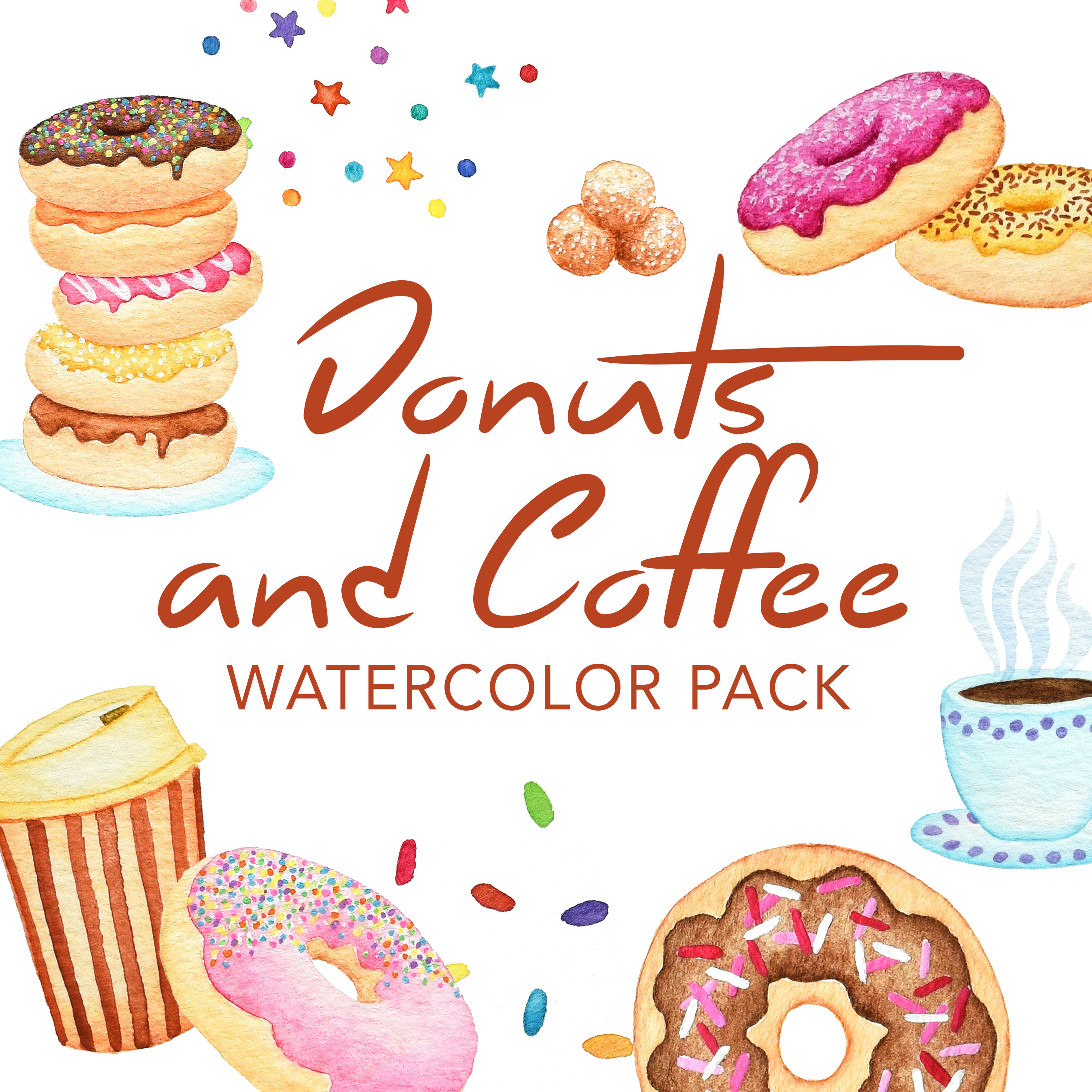 Donut And Coffee Clip Art