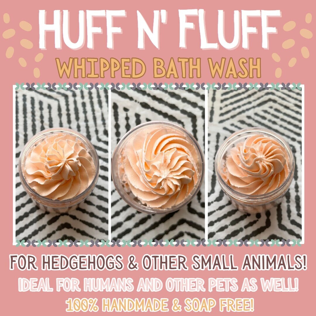 Huff N' Fluff Whipped Bath Wash for Hedgehogs and Small Animals ...