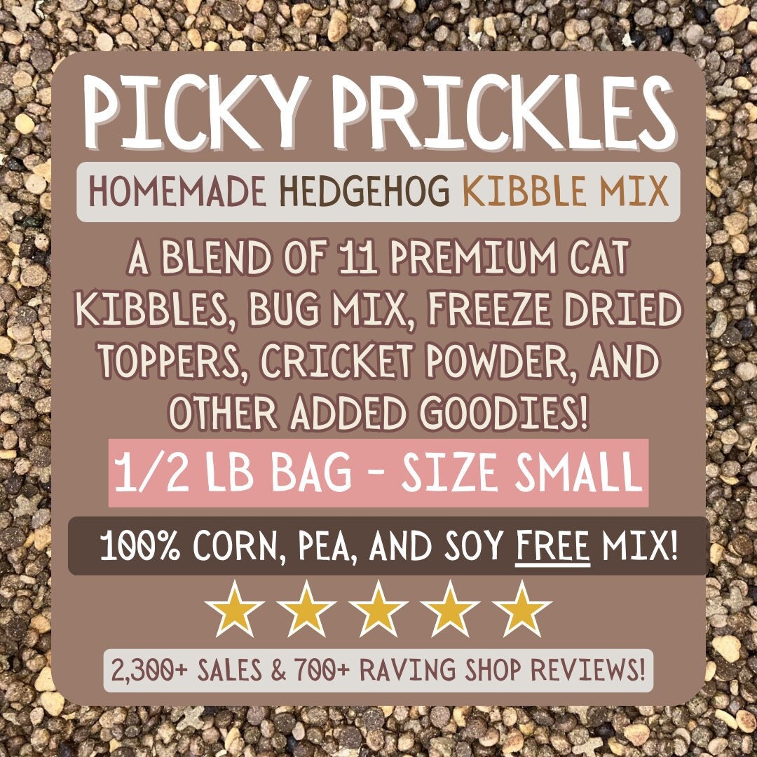 Picky Prickles Hedgehog Kibble Mix 1/2 LB SAMPLE - Etsy