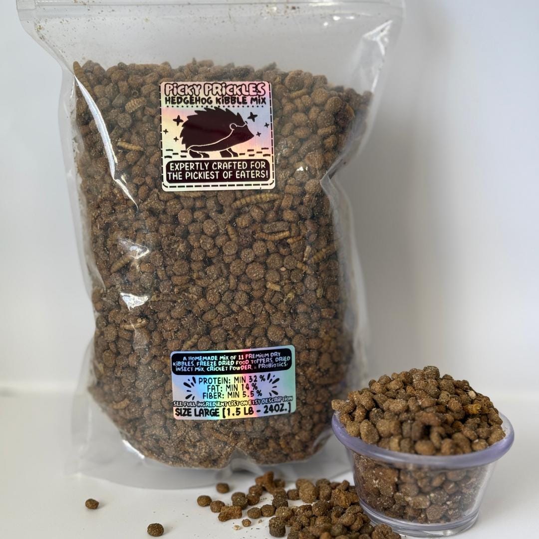Picky Prickles Hedgehog Kibble Mix - LARGE BAG - NOW 24 Oz! - Etsy