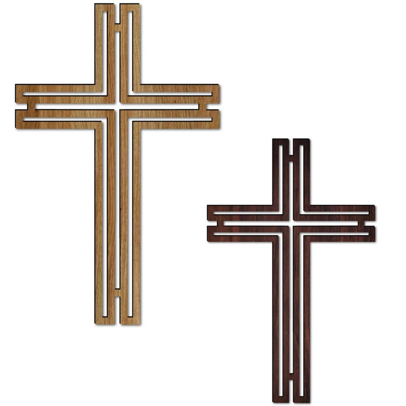 Abstract Christian Cross, Laser Cut Files. Cross File for Laser Cutting ...