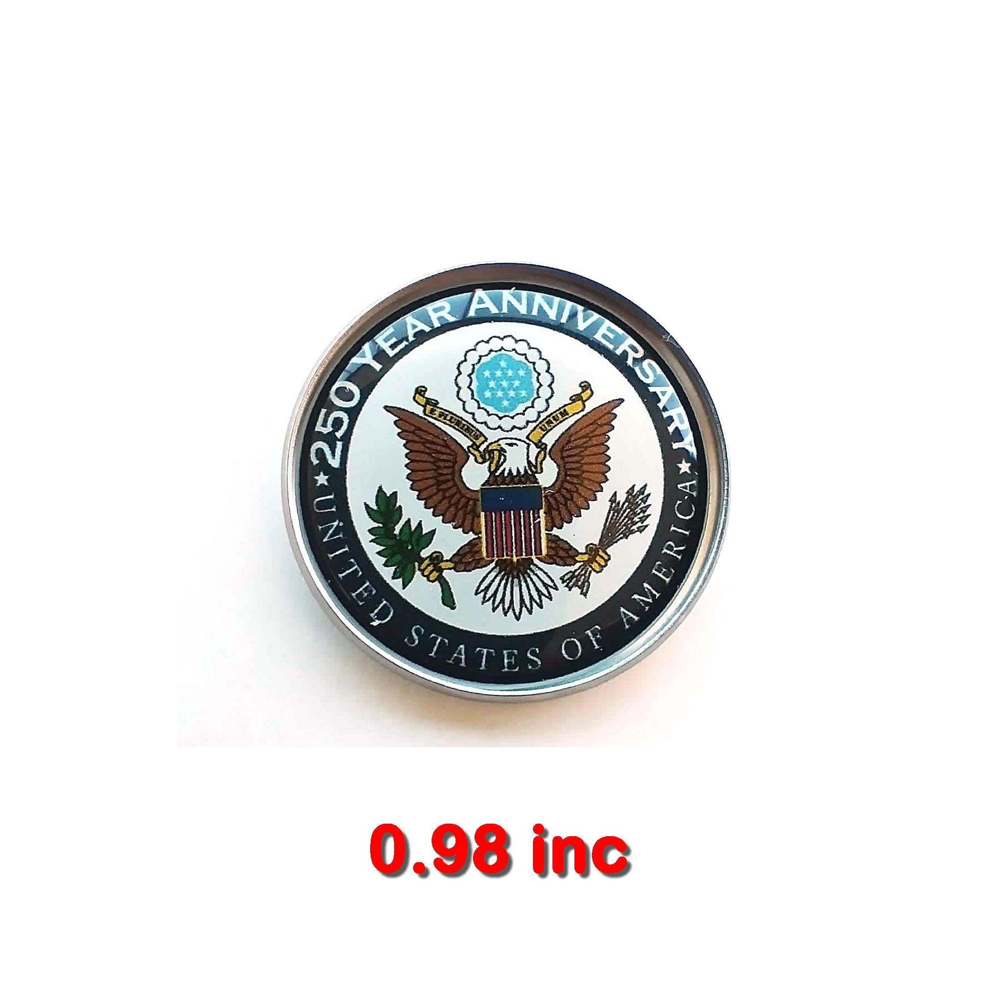 250th Anniversary United States of America Logo Lapel Pin. United ...