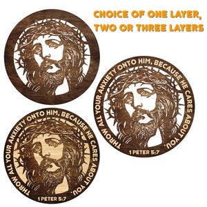 Jesus and Bible. Laser Cut File Jesus and Bible Art. Custom Bible ...