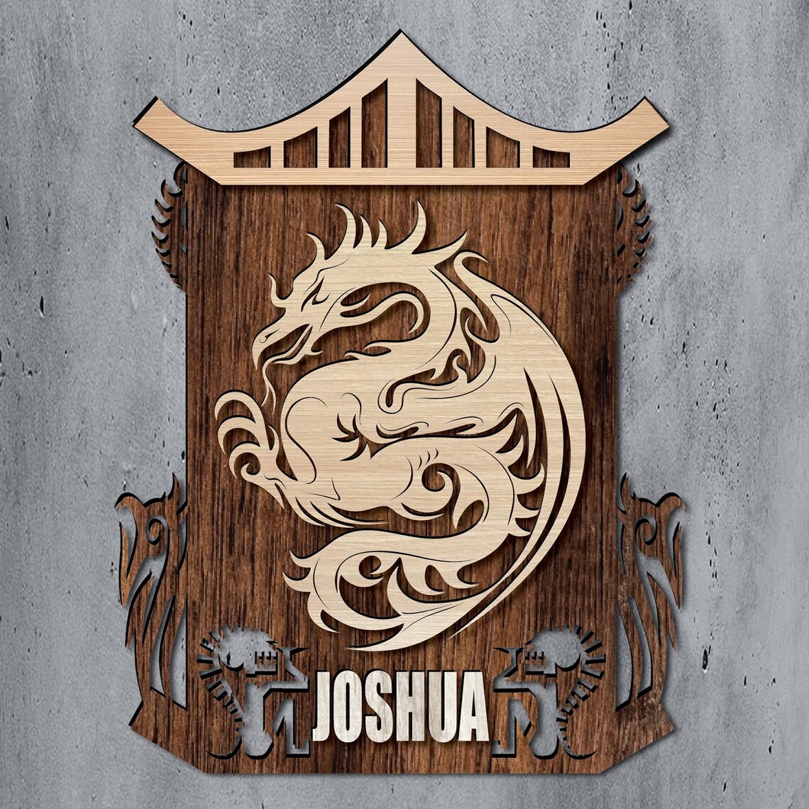 Dragon Laser Cut File. Dragon Wall Decor. Svg-ai-cdr-dxf pdf. - Etsy