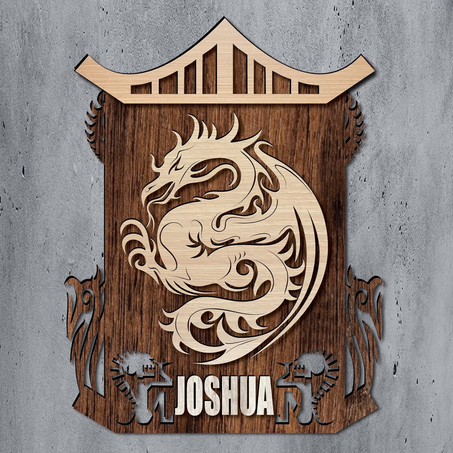 Dragon Laser Cut File. Dragon Wall Decor. Svg-ai-cdr-dxf pdf. | Etsy