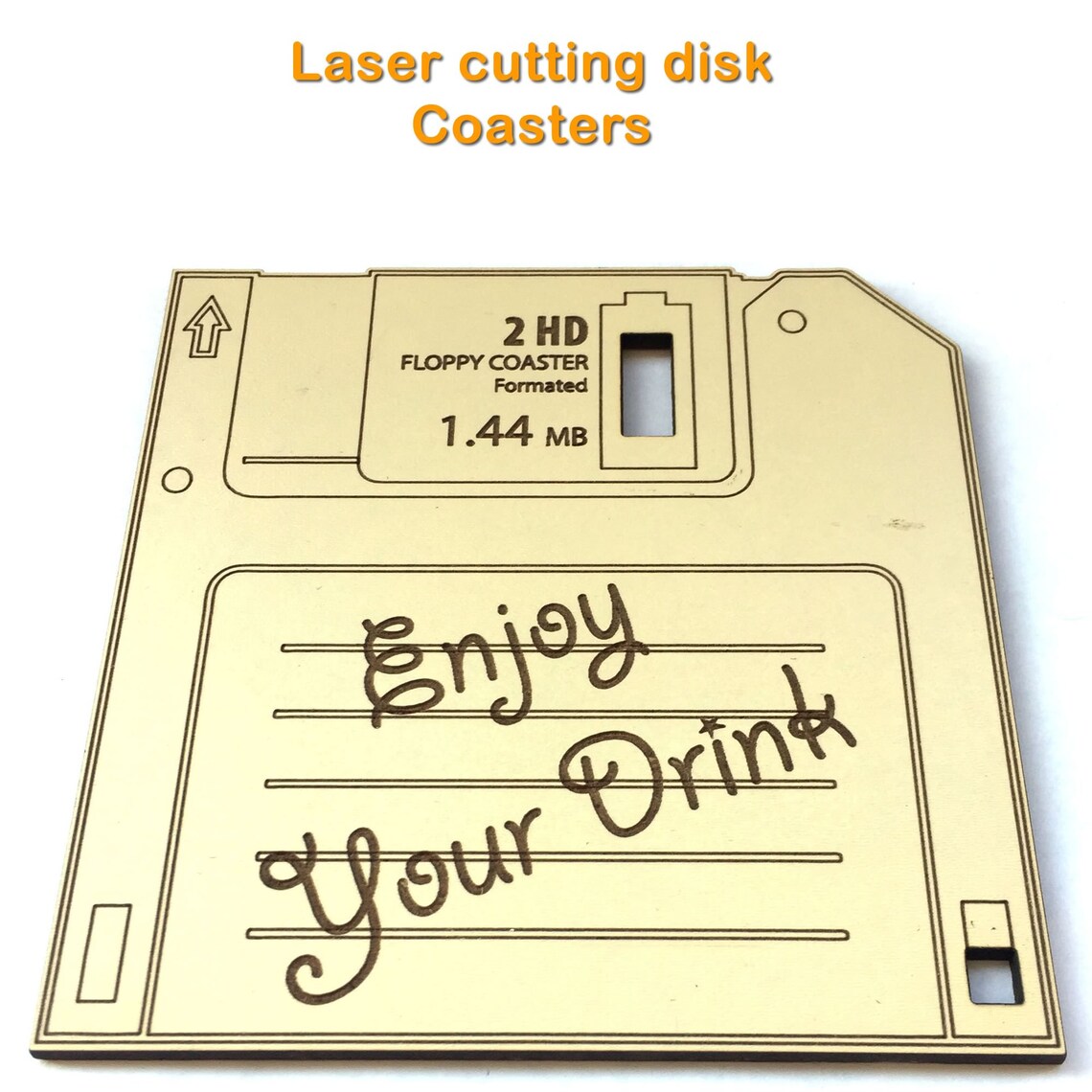Floppy Disk Coasters.coasters Svg Pdf Ai Cdrdxf Laser Cut - Etsy