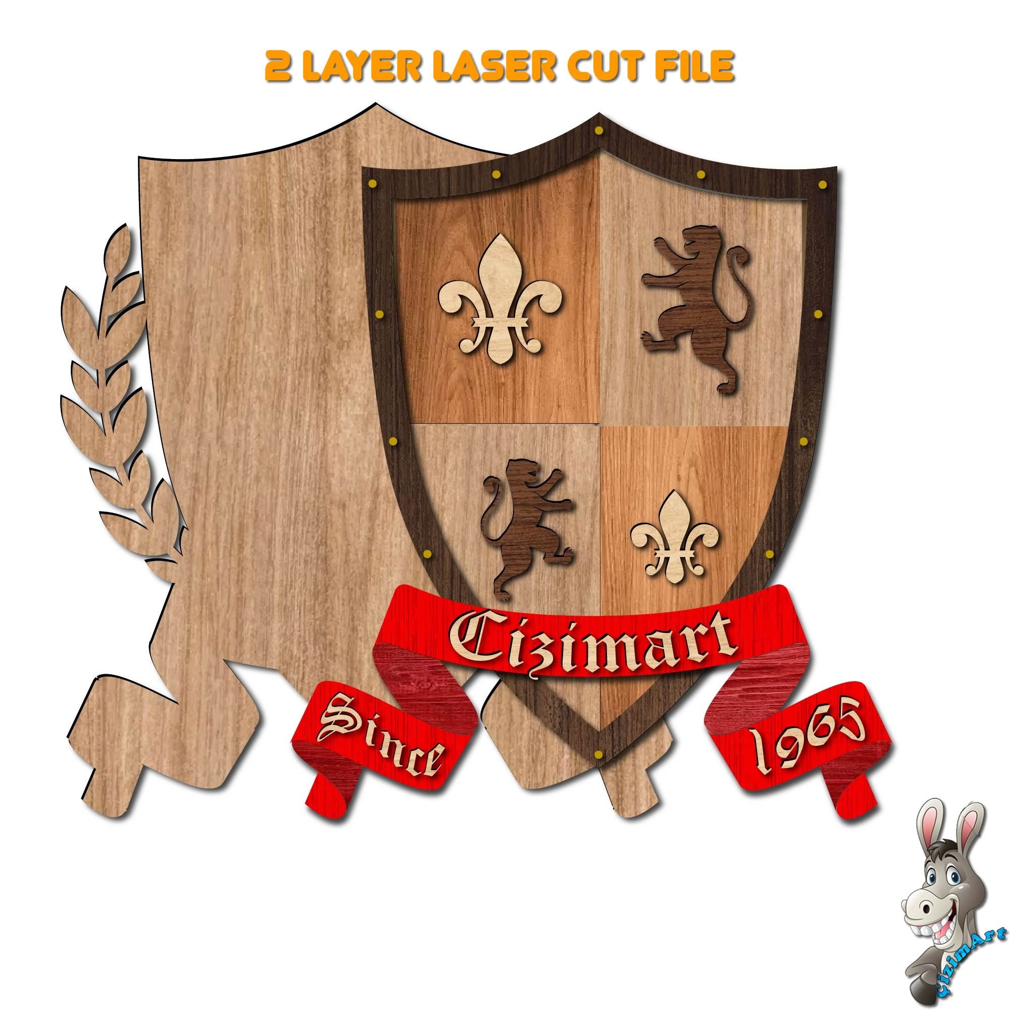 Family Crest. Family Arm. Laser Cut Rigging. Royal Coat of Arms Laser ...