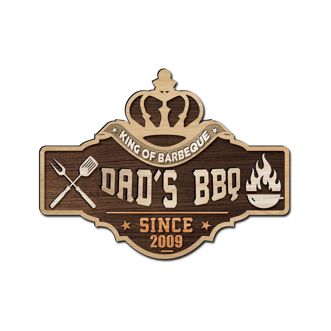 King of Barbeque or Grill SVG. King of Barbeque Signage Laser - Etsy