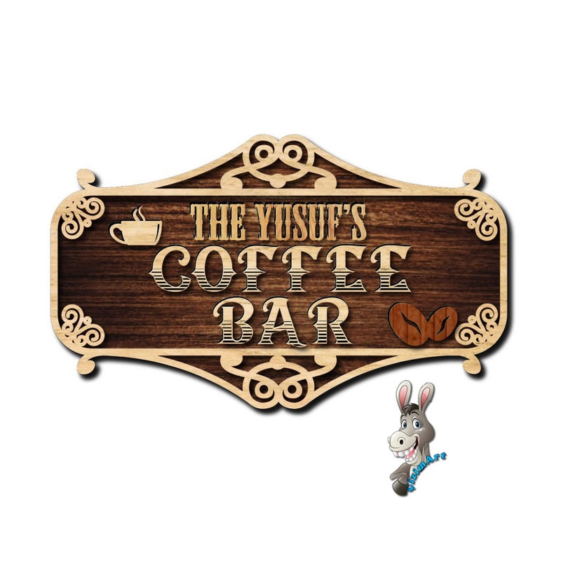 Laser Cut Coffee Station - Etsy UK