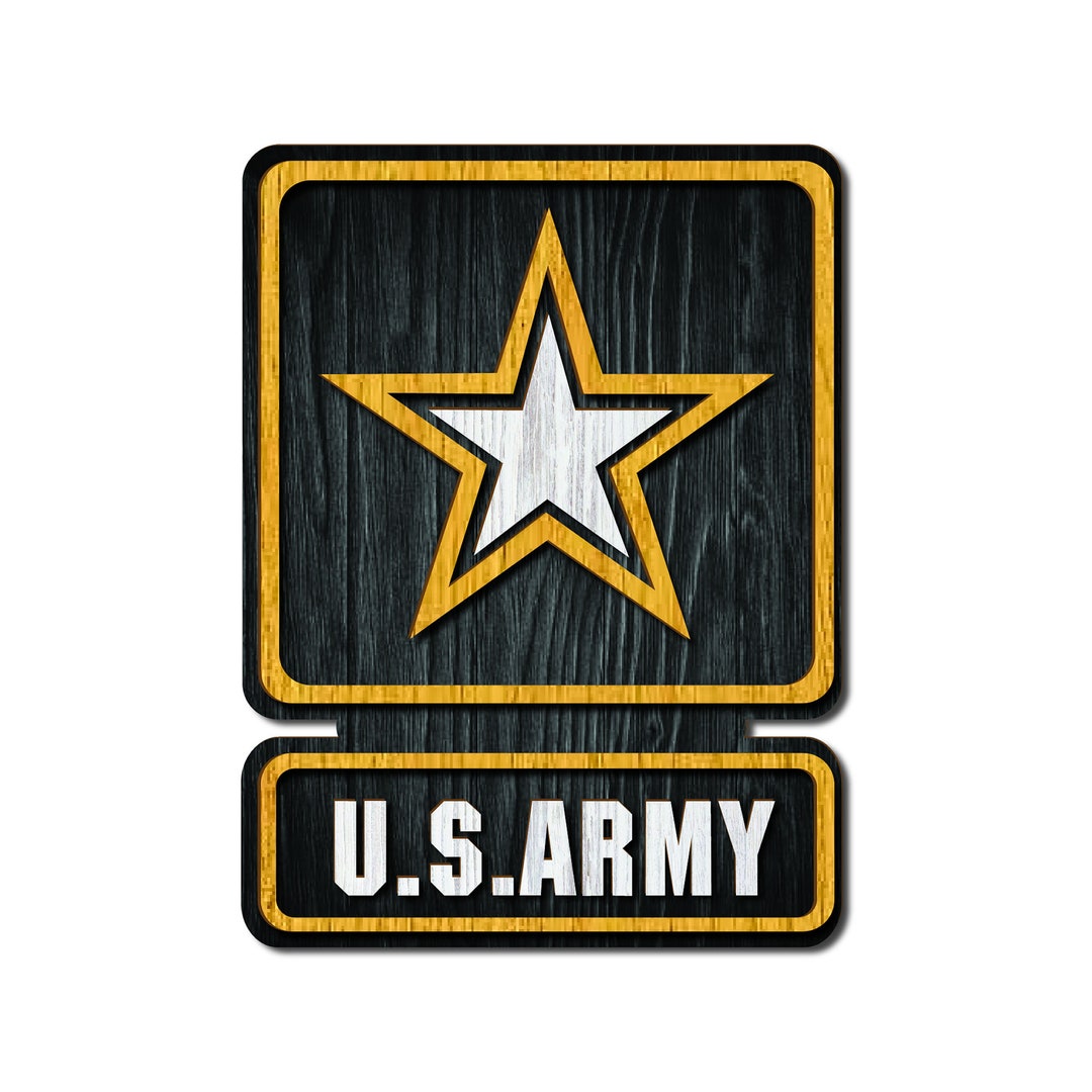 Us Army Logo Laser Cutting File Us Army Wall Art Us Army Wall Hanger