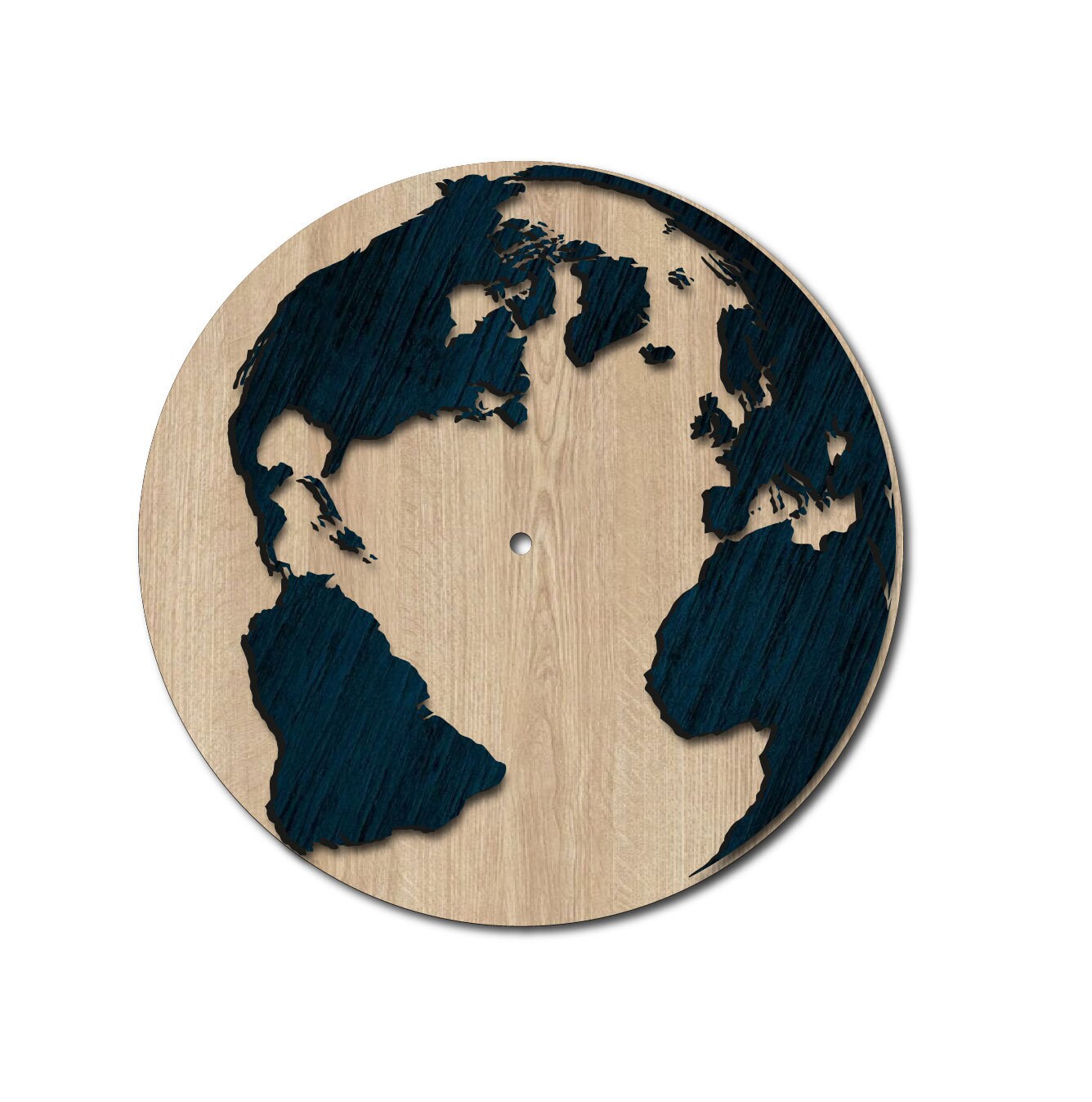 World Map Wall Clock Laser Cut File. Laser Cut Project Plan. - Etsy Canada