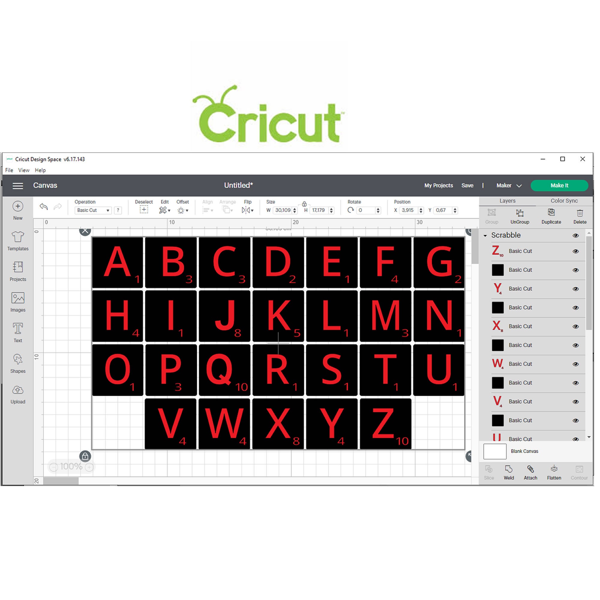 Scrabble Full Set 100 Piece Board Laser Cutting File. - Etsy