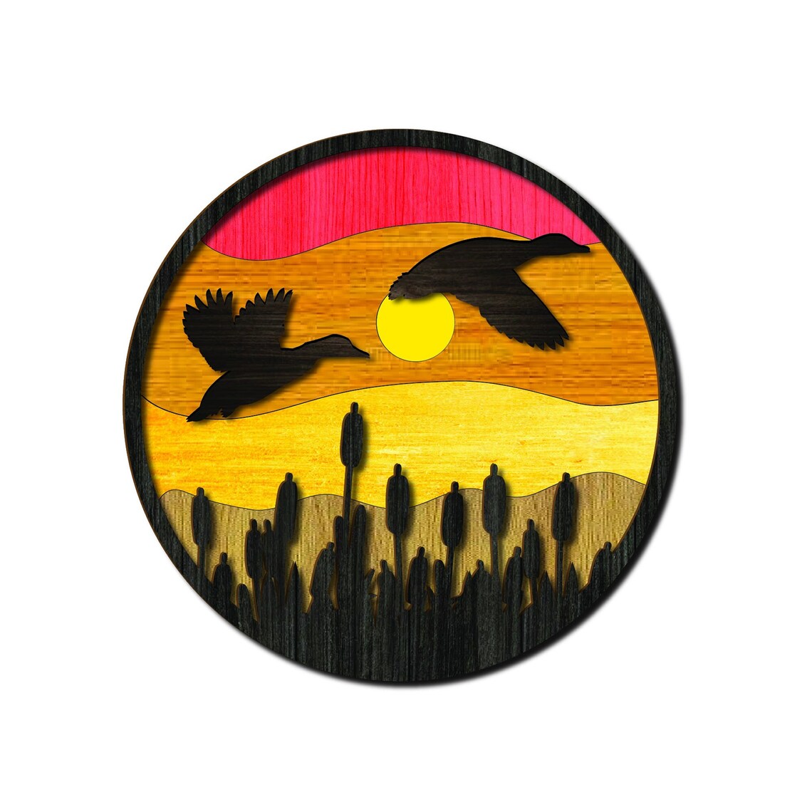 3 Layers Mallard Duck Laser Cutting Files. Mallard Duck - Etsy