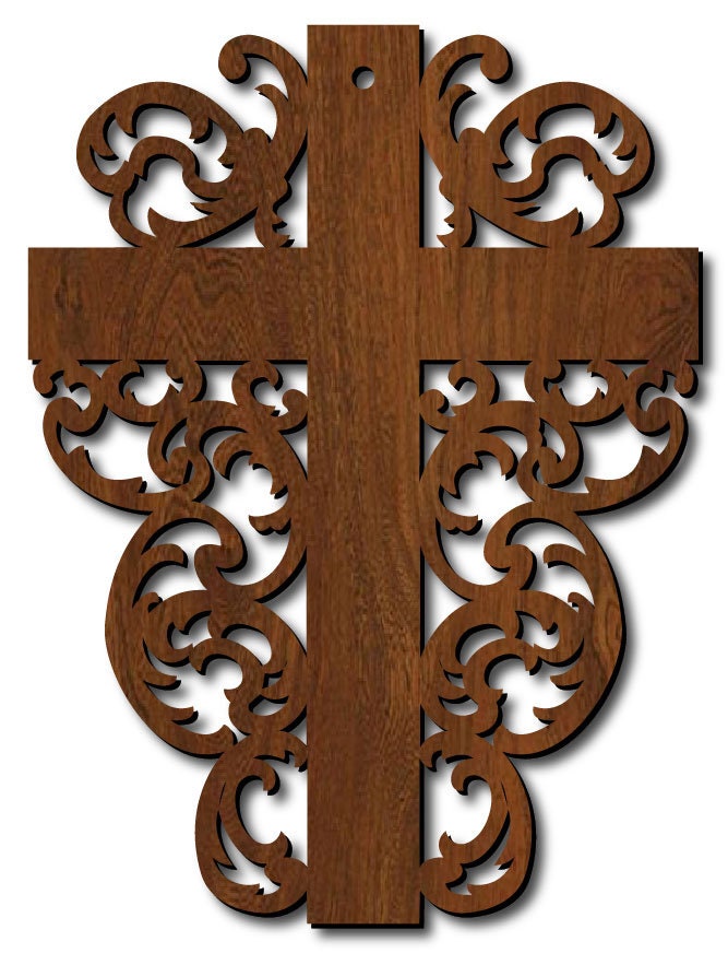 6 Pc Cross Laser Cut Vector Model. Vector File for Laser Cutting. Wall ...