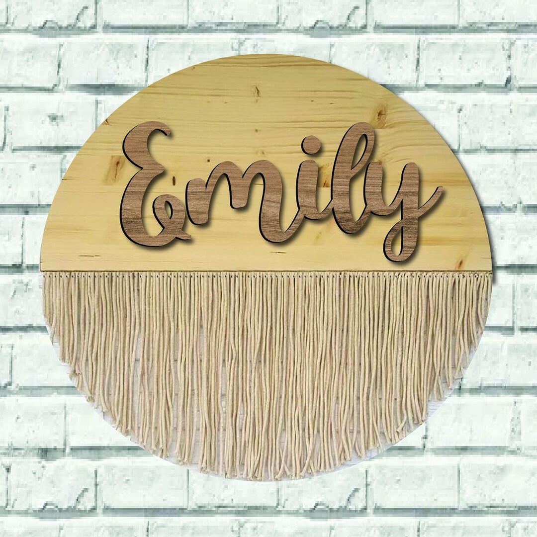 DIY Boho Wall Decor Laser Cut File. DIY Wall Hanging. Tie the Threads ...