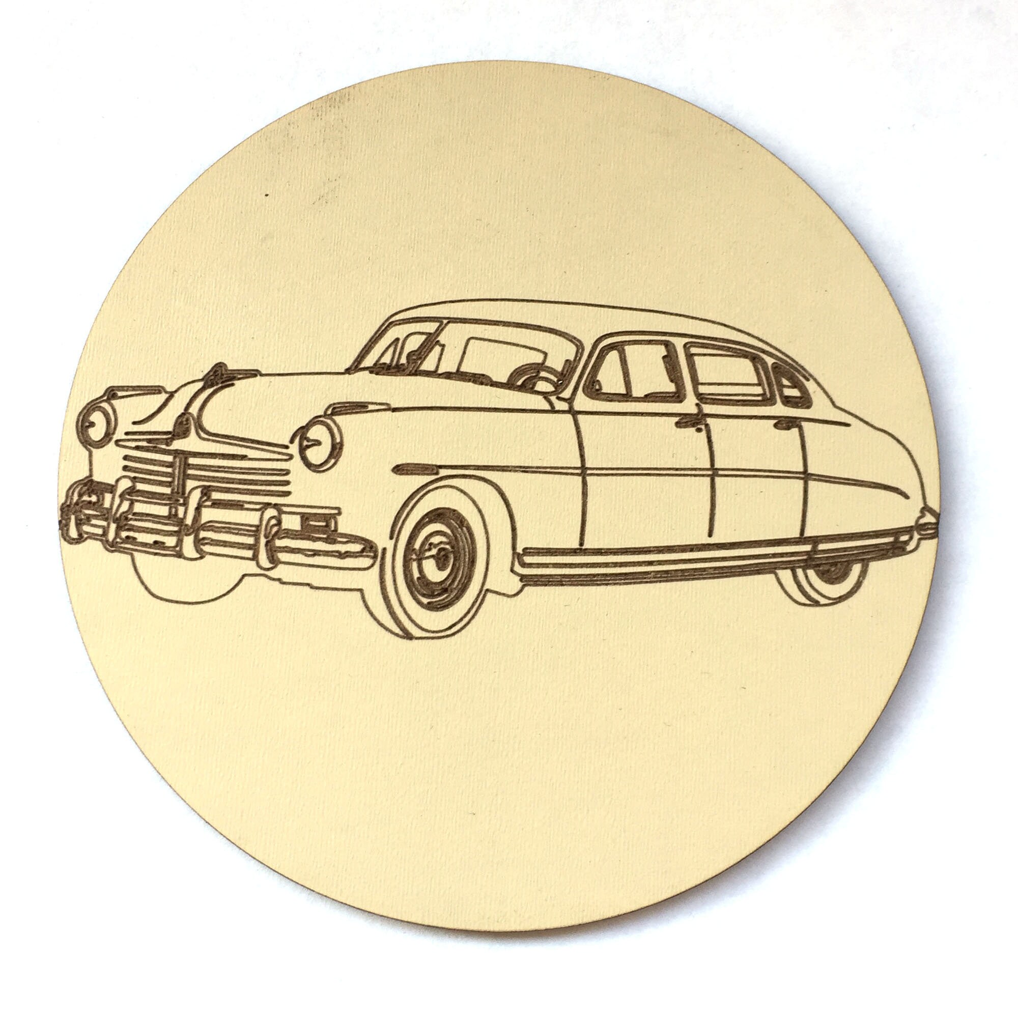 Laser Cut Coastersretro Car Vintage Cars Vector File. PNG - Etsy