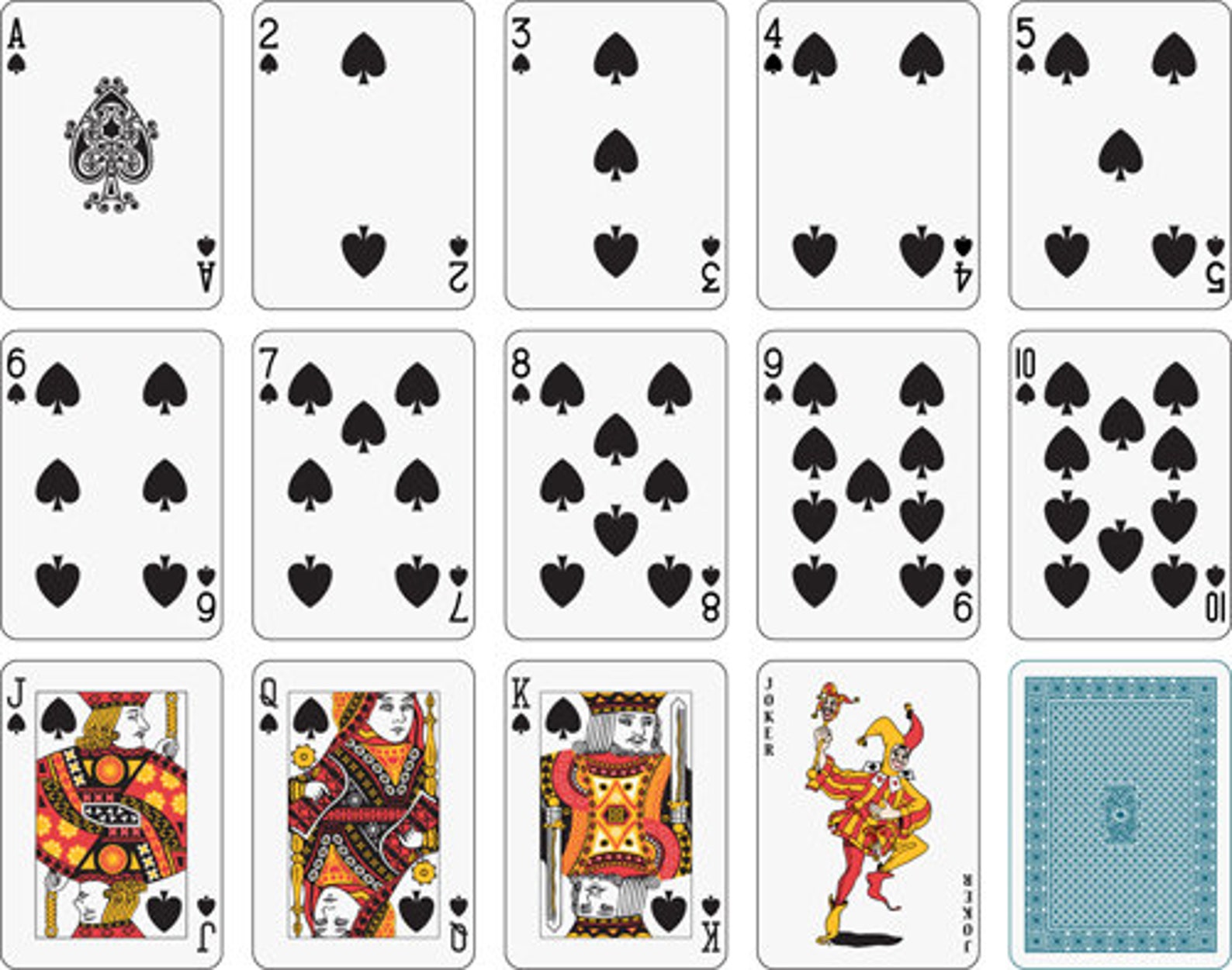 Playing Cards Set Vector Playing Cards Svg Printable or Laser - Etsy