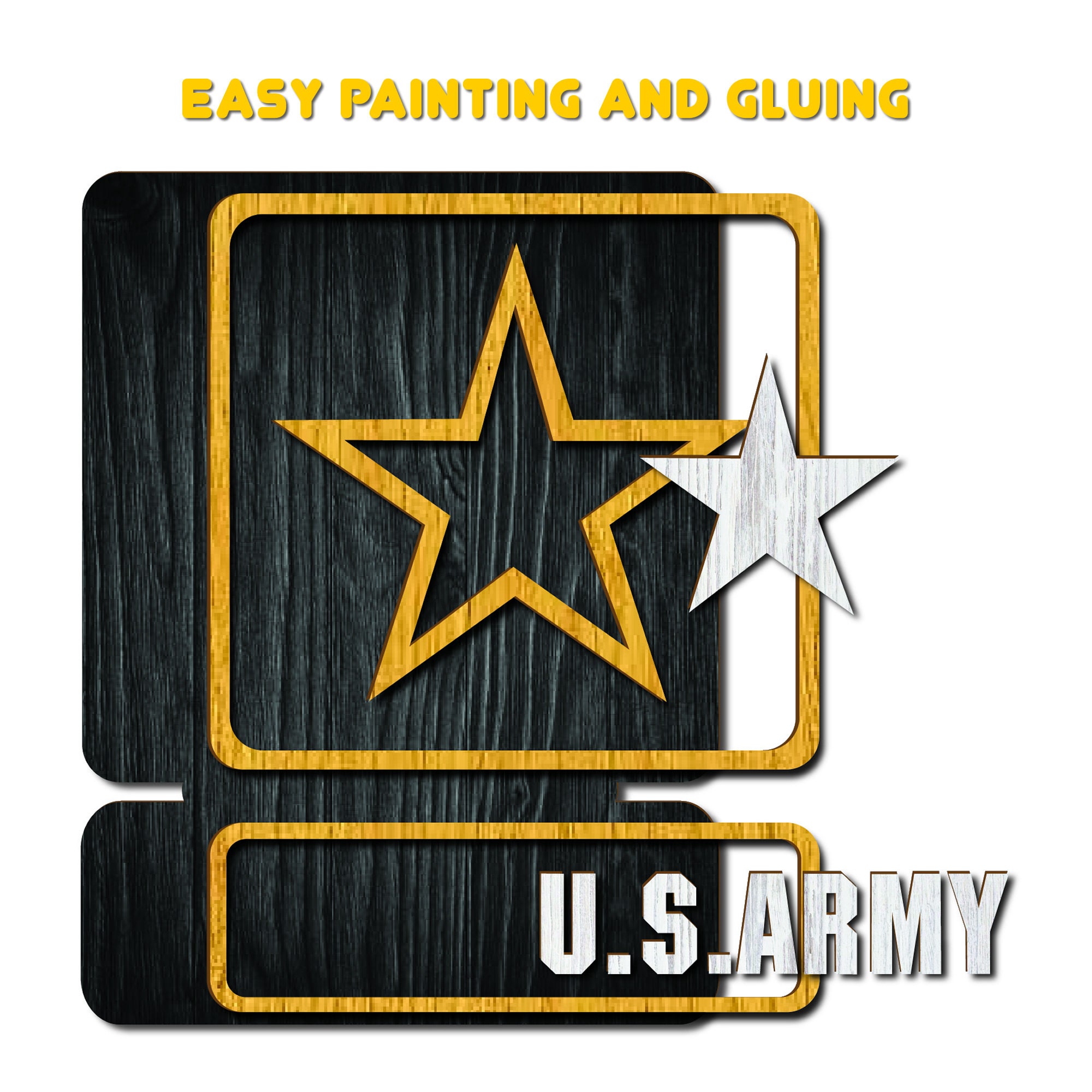 US Army Logo Laser Cutting File. US Army Wall Art. US Army - Etsy Canada