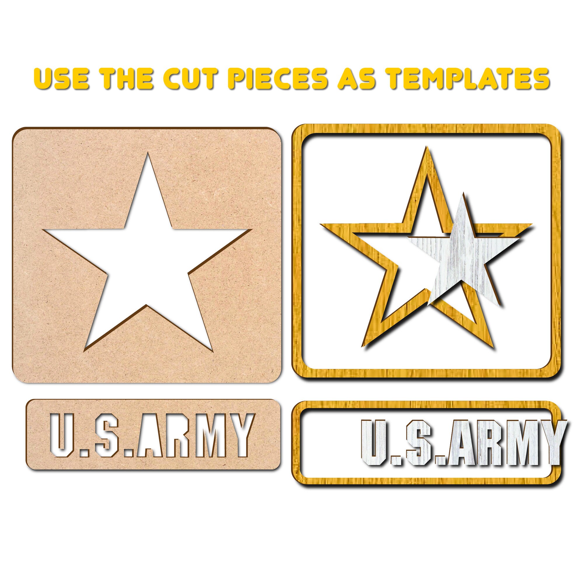 US Army Logo Laser Cutting File. US Army Wall Art. US Army - Etsy Canada
