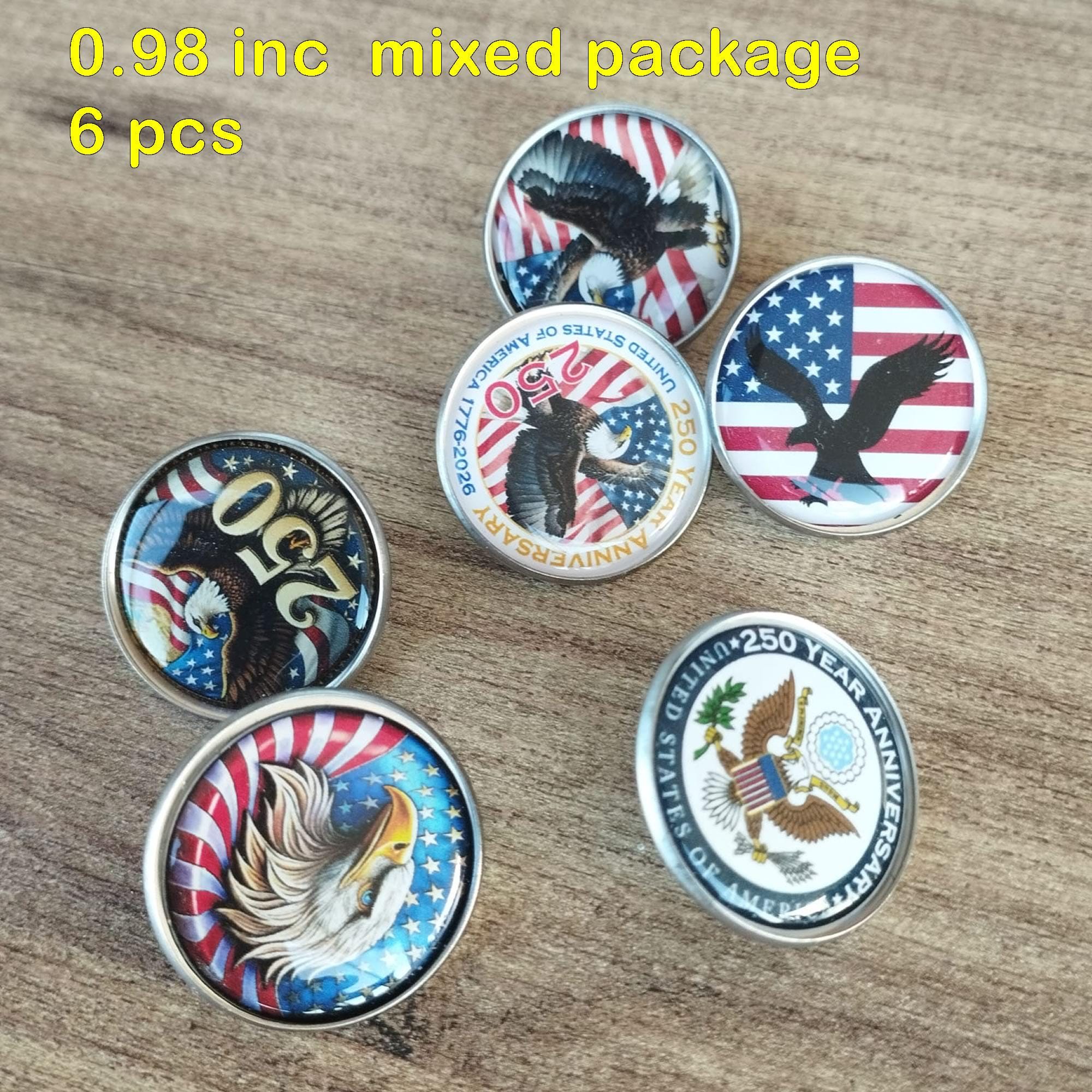 Commemorative 250th Anniversary Lapel Pins in 6 Models. American Themed ...